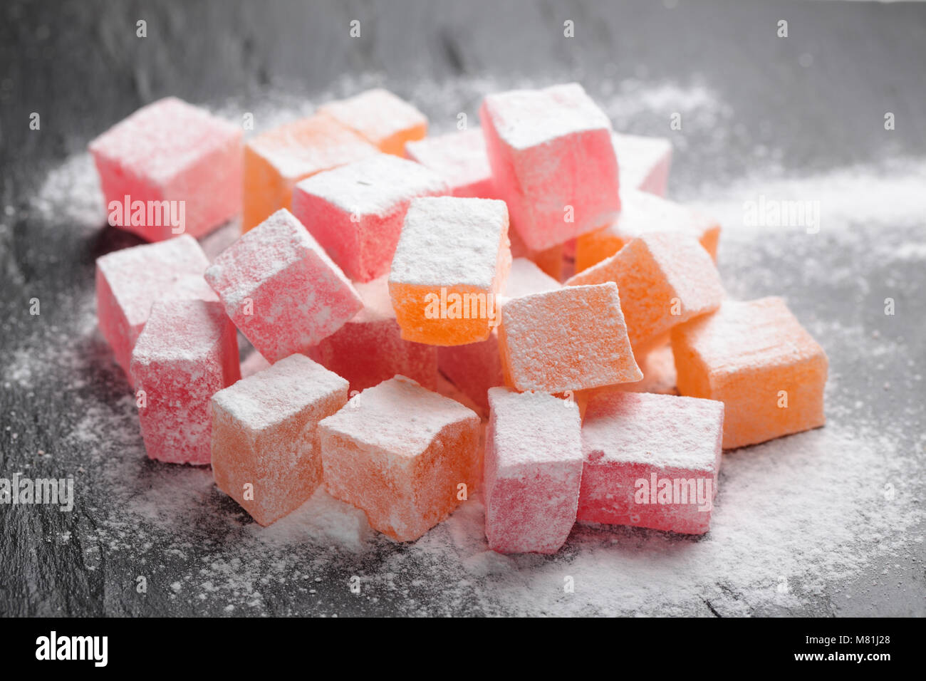 Orange lokum hi-res stock photography and images - Alamy