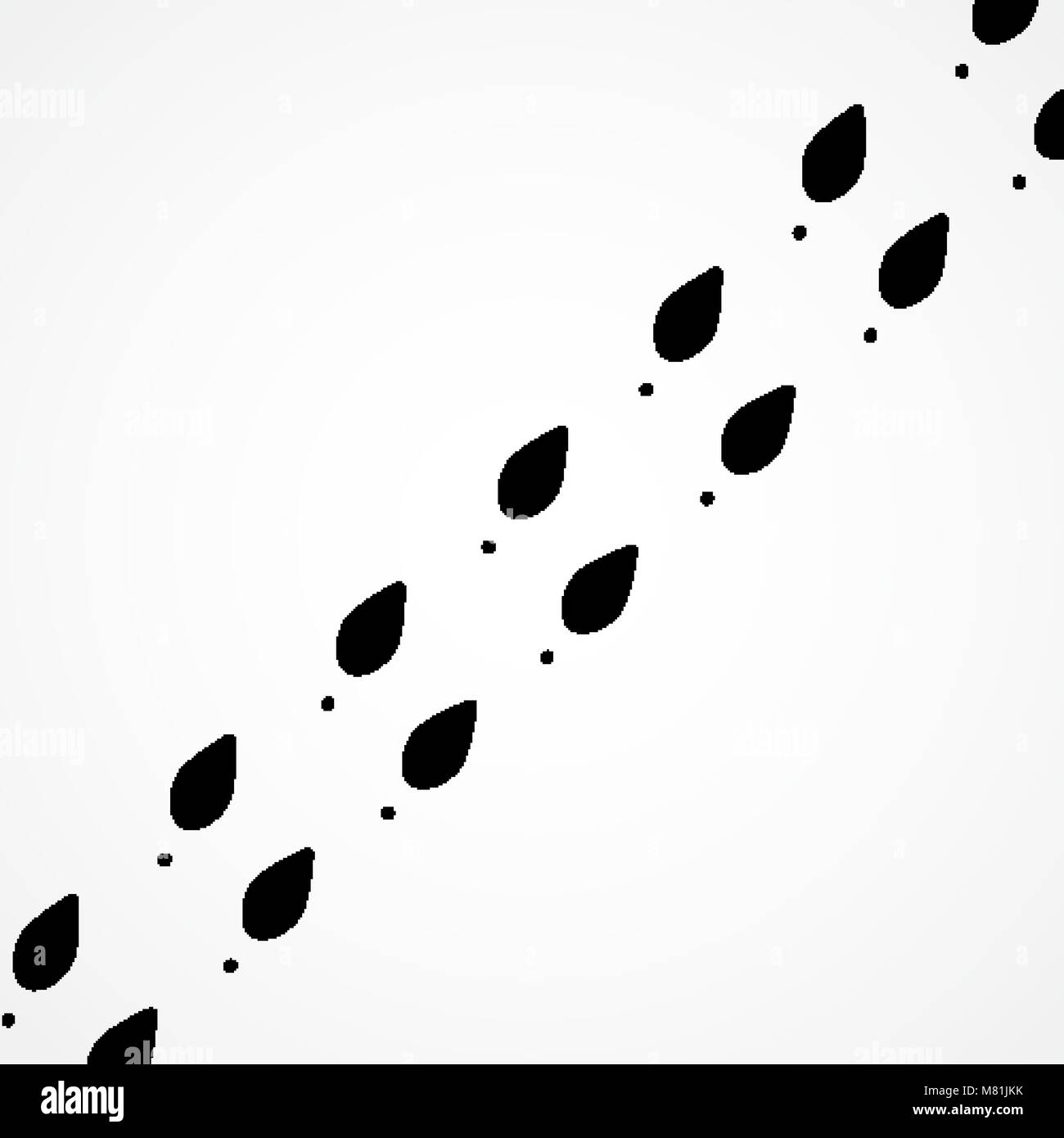 Woman heels traces foot trail. Steps silhouette Stock Vector Image ...