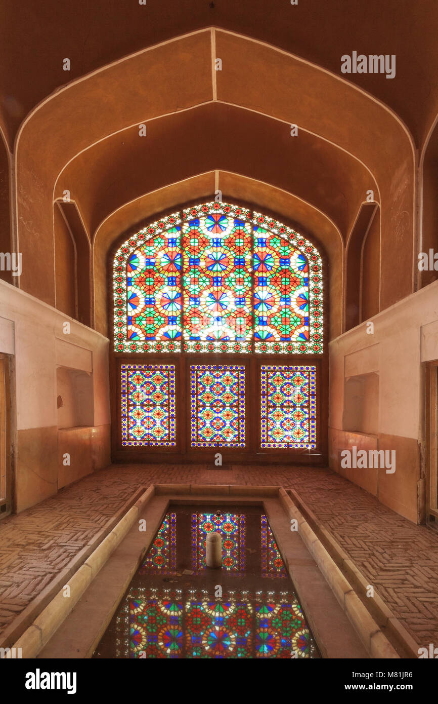 The construction of interior of Dowlatabad, the highest windcatcher in ...