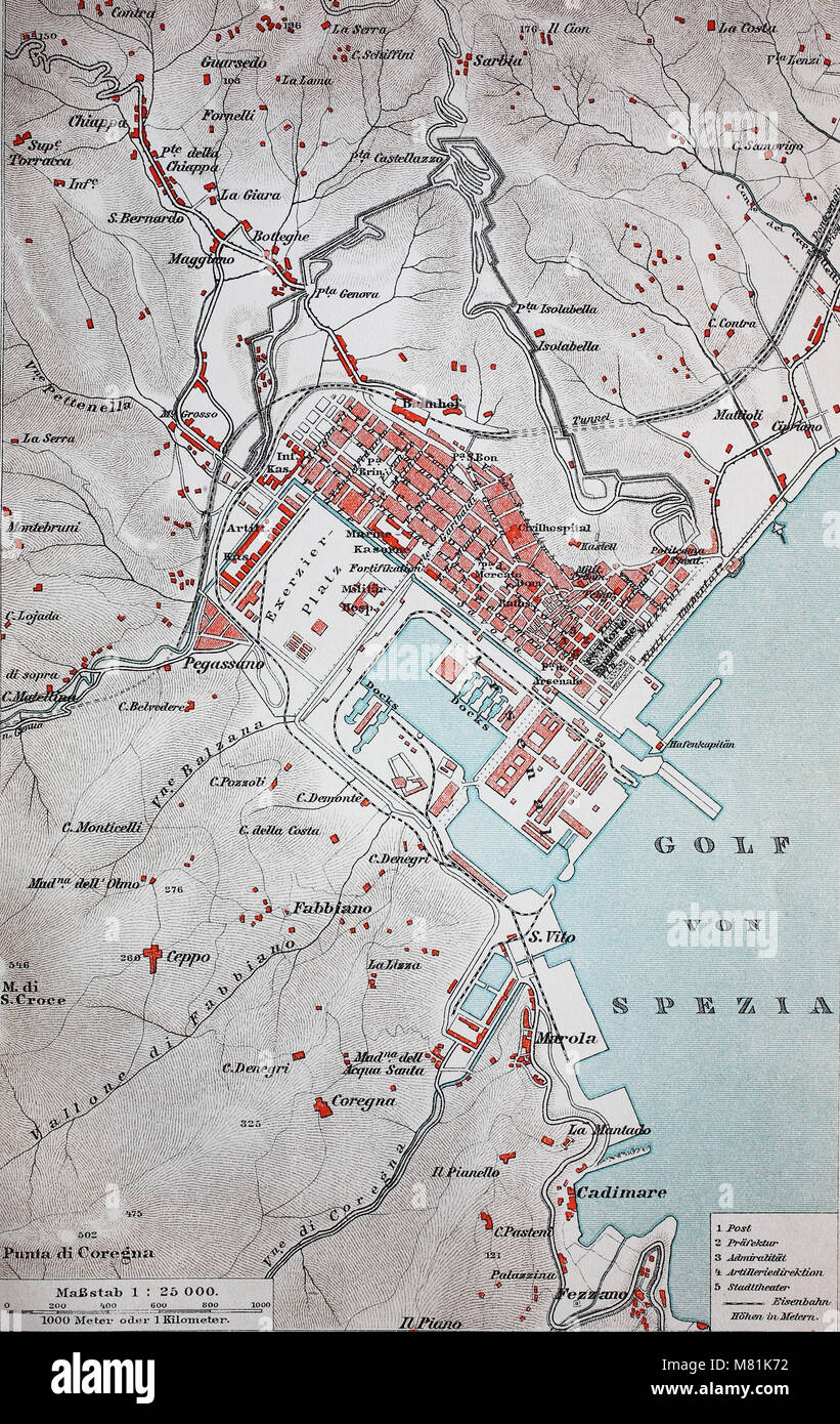 La Spezia Tourist Map
