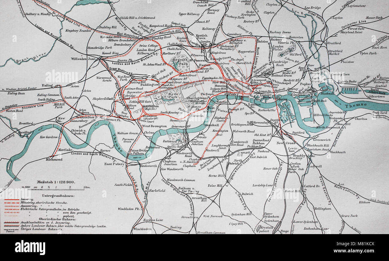 19th century london map High Resolution Stock Photography and Images ...
