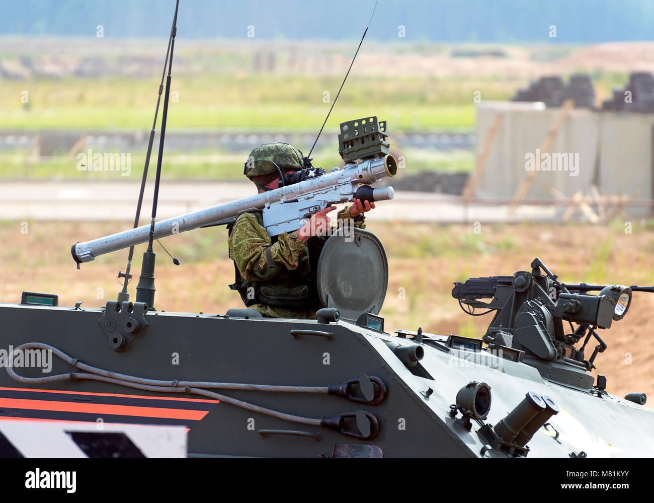 Demonstration of weapon and military equipment Stock Photo - Alamy