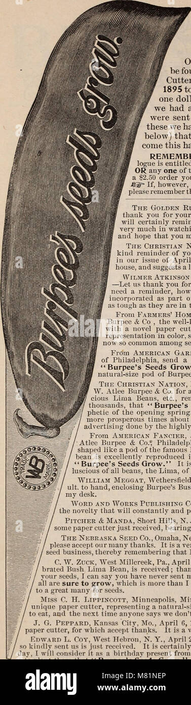 Burpee's farm annual - the best seeds that grow including rare ...