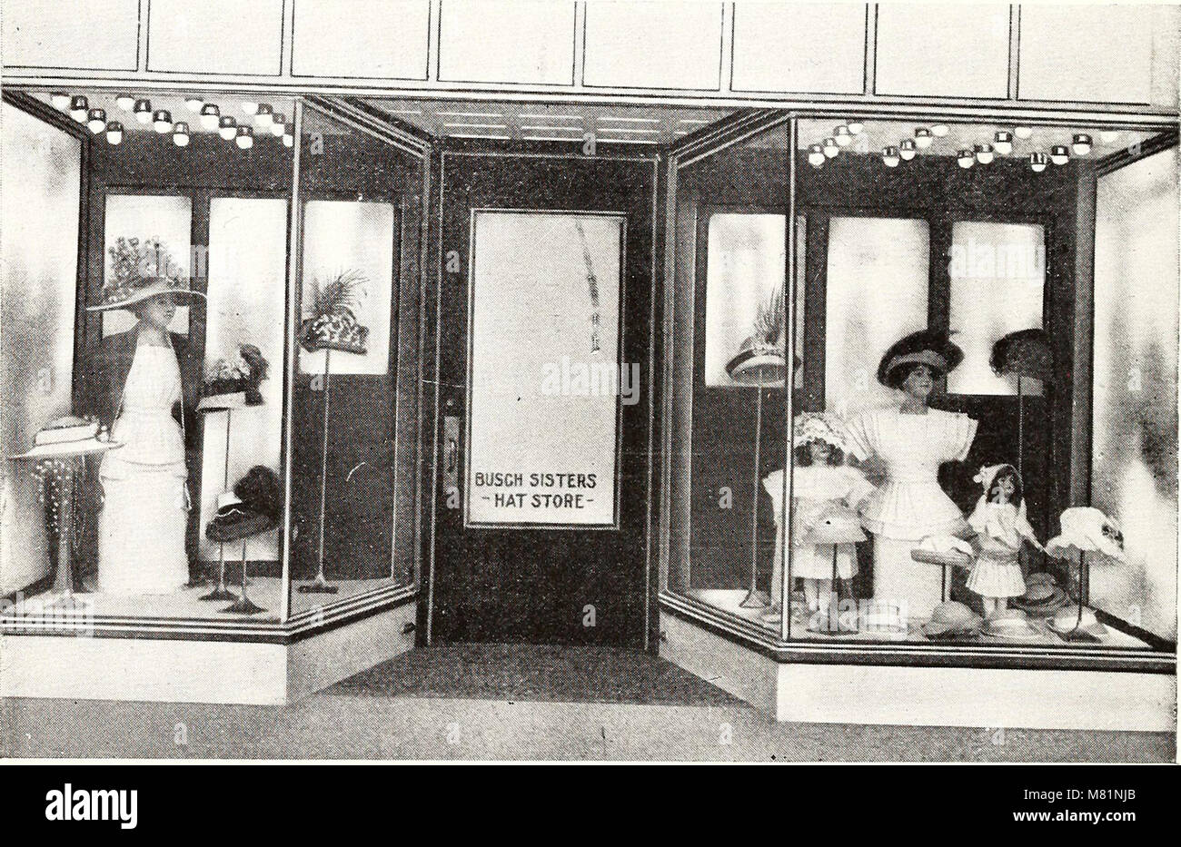 Busch Sisters Hat Shop in Hot Springs, Arkansas, 1913 Stock Photo - Alamy
