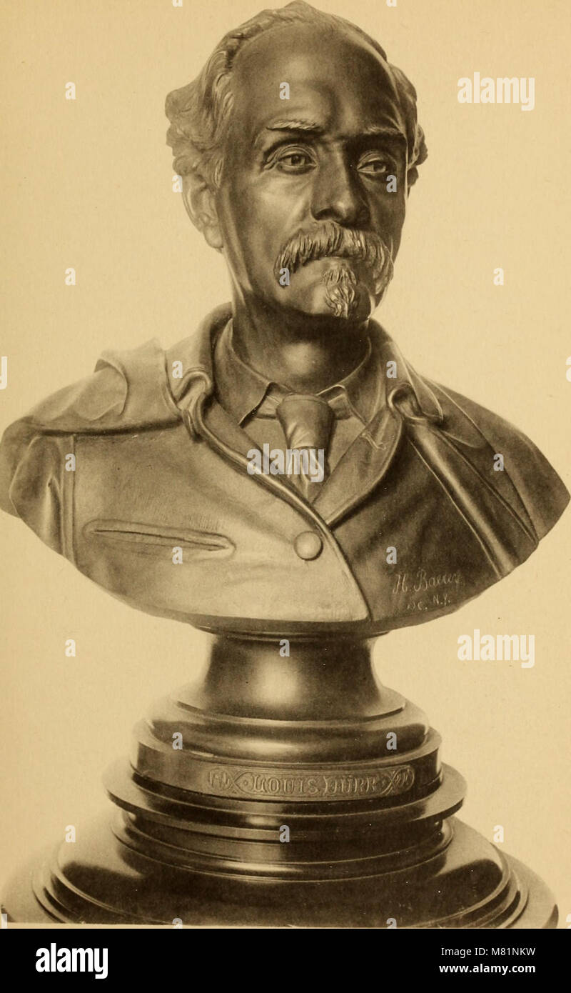 Bust of Louis Durr in Bronze, by Henry Baerer Stock Photo - Alamy