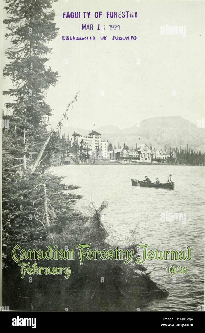 Canadian forestry journal (19903157203 Stock Photo - Alamy
