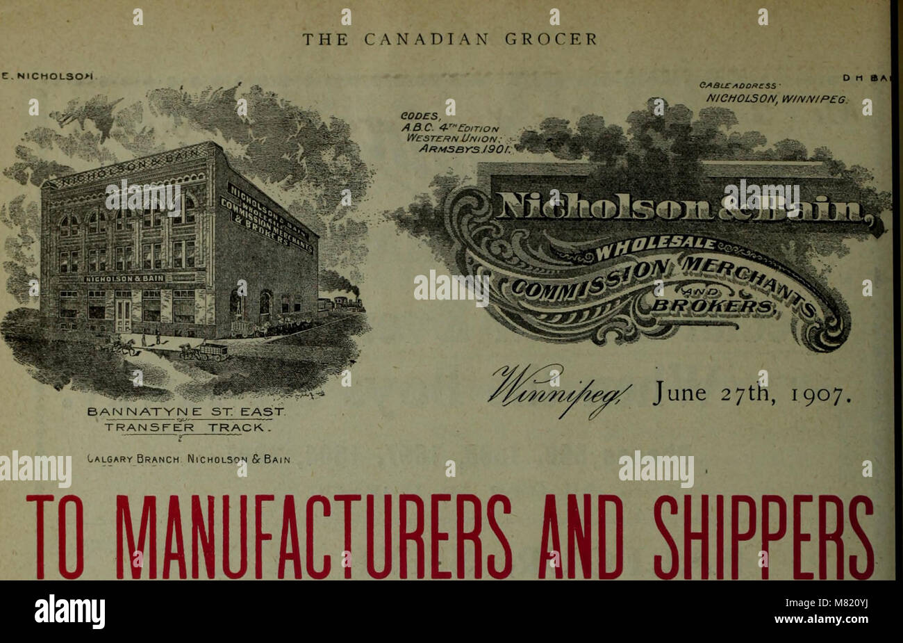 Canadian grocer July-December 1907 (1907) (14591488550 Stock Photo - Alamy