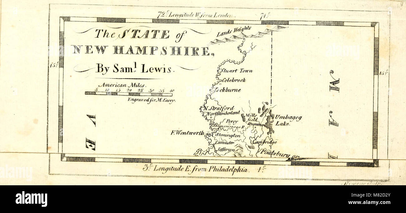 'Carey's American Pocket Atlas' includes maps of the United States ...