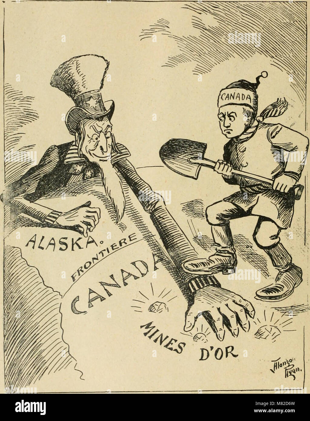'Caricature politique au Canada' (1904) is a collection of political ...