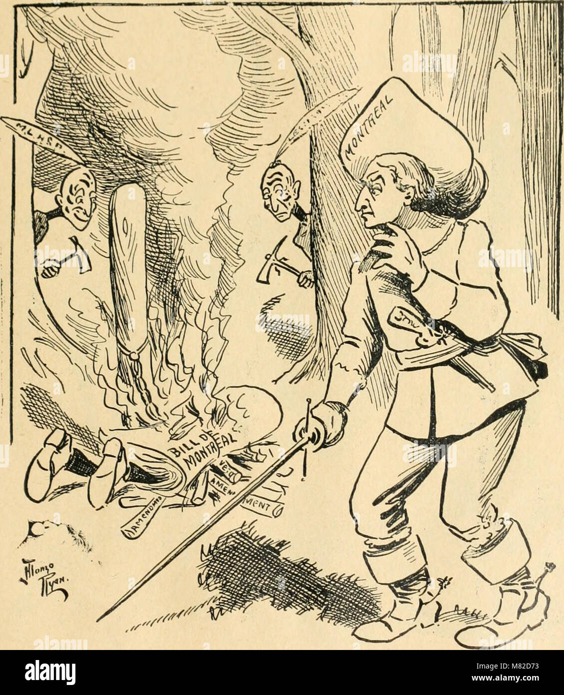 A 1904 collection of political caricatures in Canada, showcasing ...