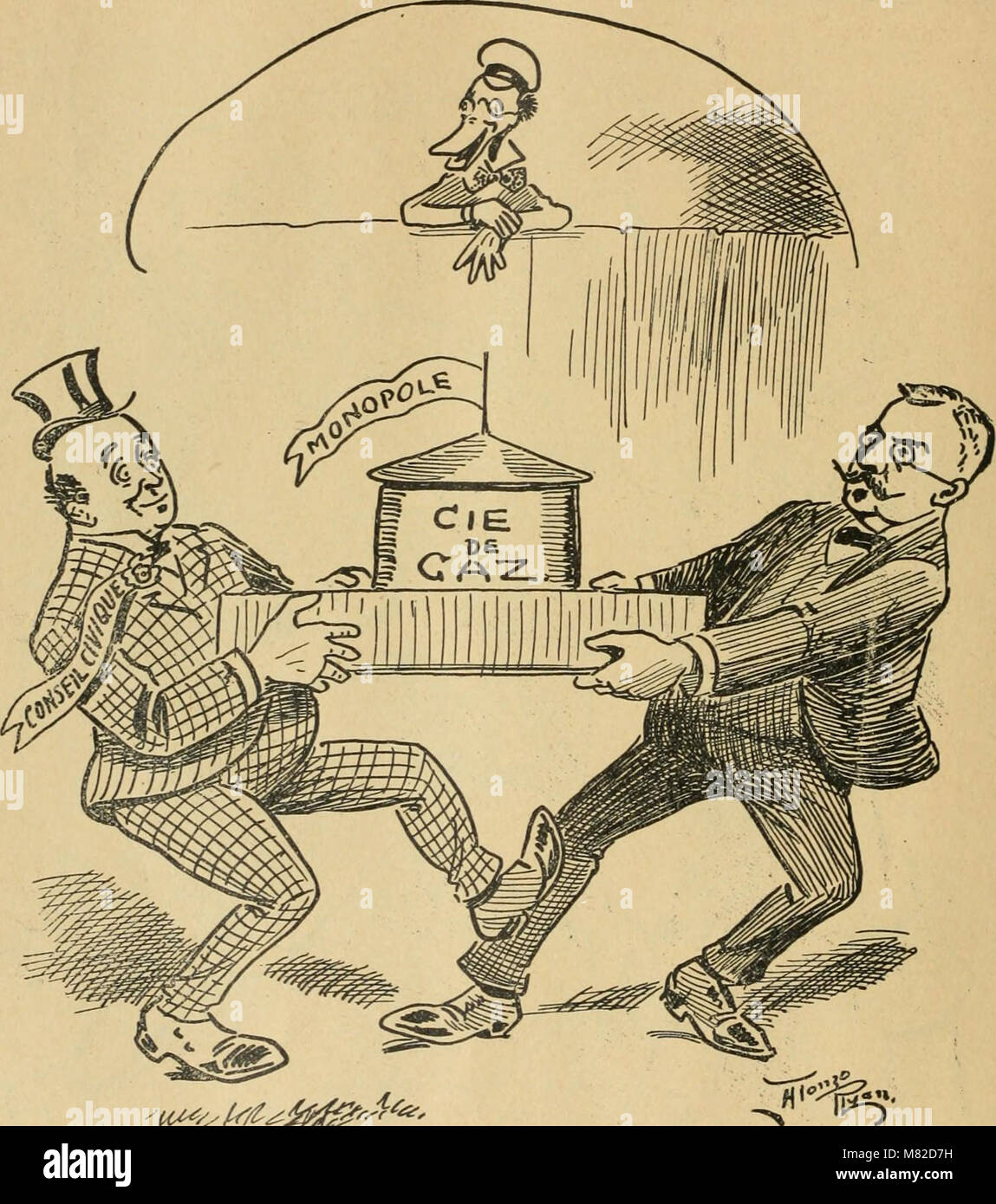 This 1904 work showcases political caricatures in Canada, illustrating ...
