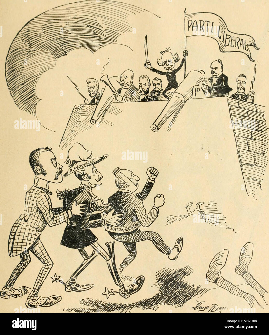 *Caricature politique au Canada* (1904) showcases political caricatures ...