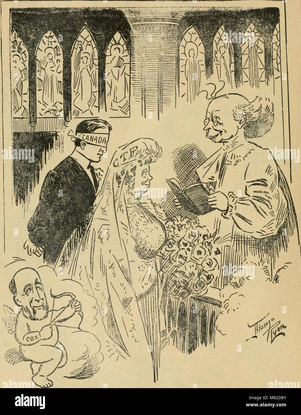 The 1904 work 'Caricature politique au Canada' explores political ...
