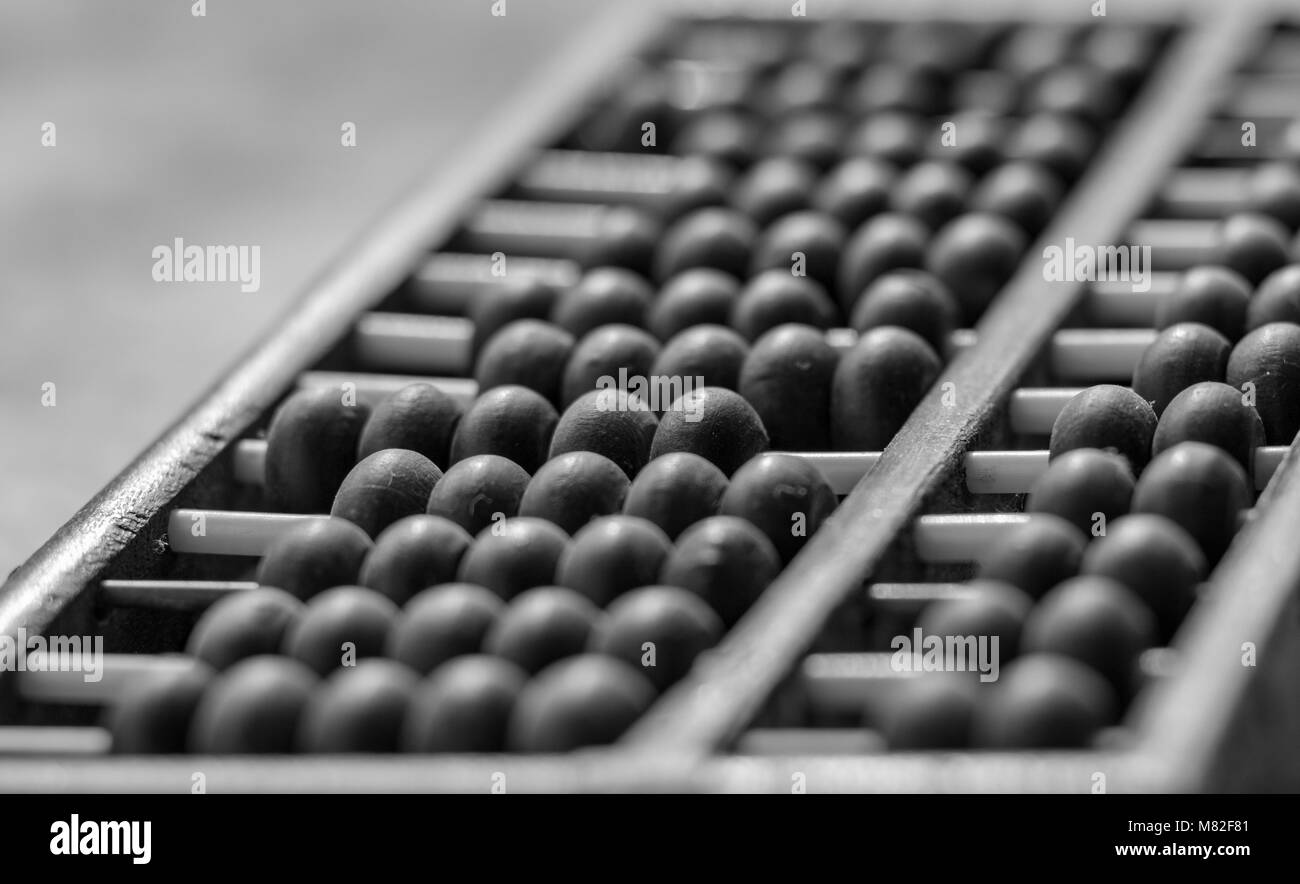 Wooden abacus Black and White Stock Photos & Images - Alamy