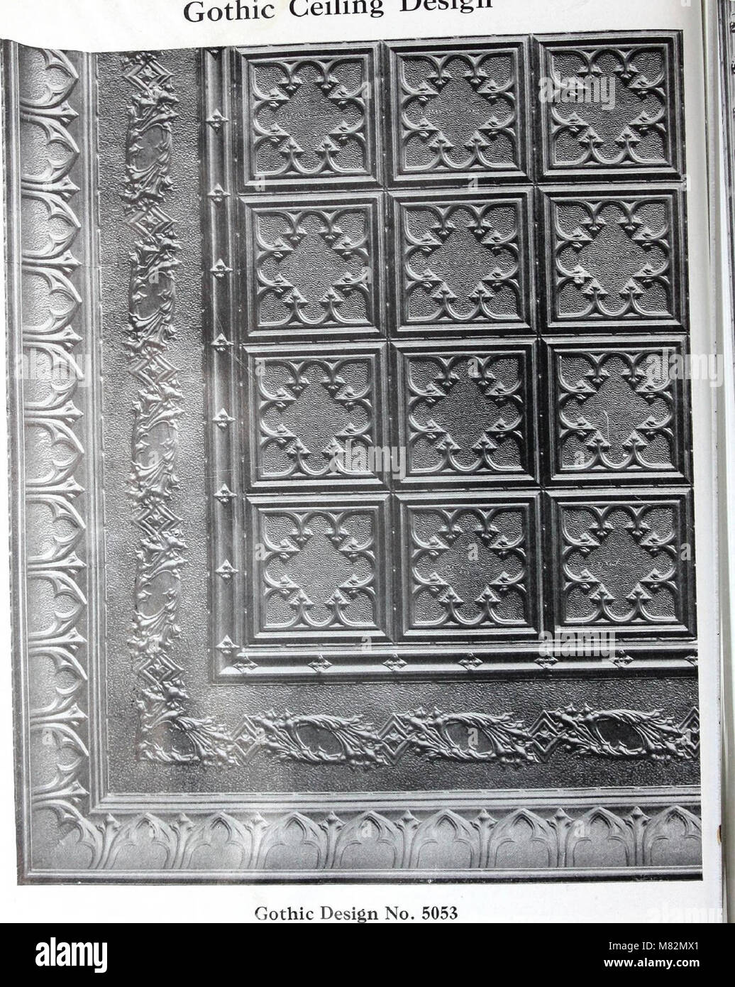 This 1900 catalogue offers designs and patterns for ceilings and side ...