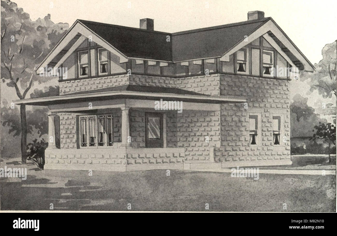 Cement houses and how to build them. (1908) (14596279720 Stock Photo ...