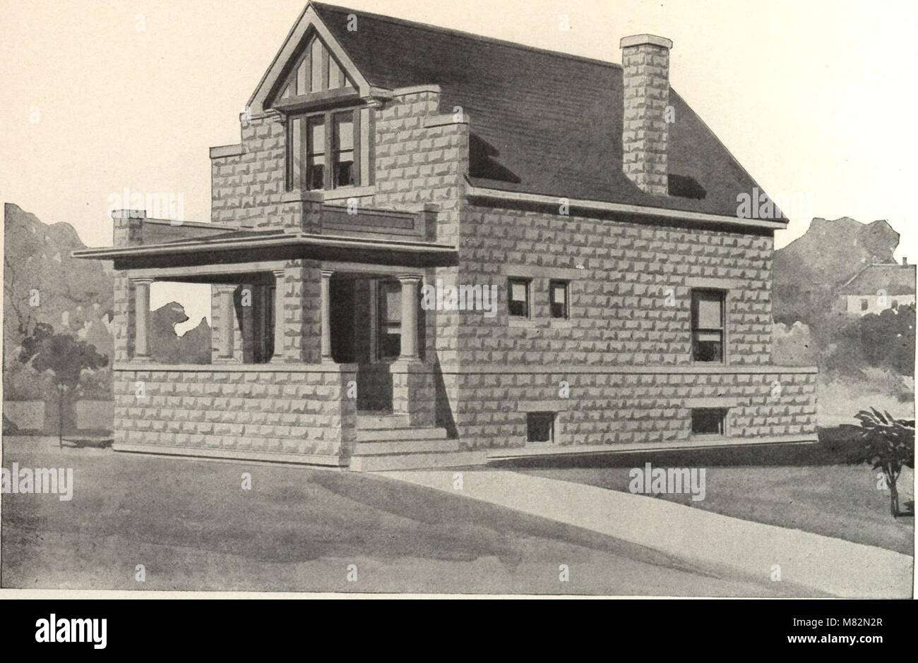 Cement houses and how to build them. (1908) (14780547764 Stock Photo ...