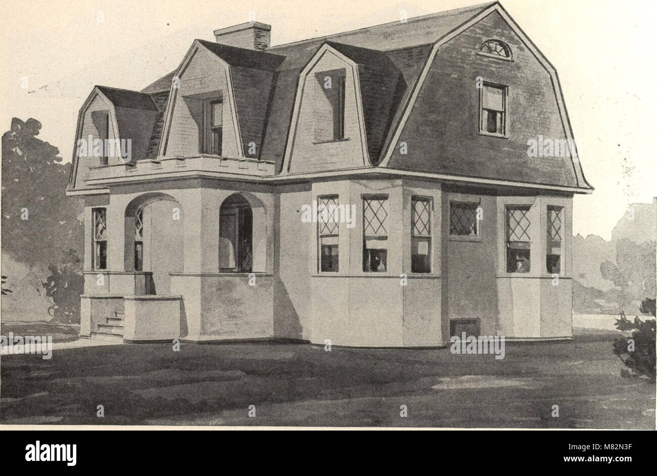 Cement houses and how to build them. (1908) (14782947665 Stock Photo ...