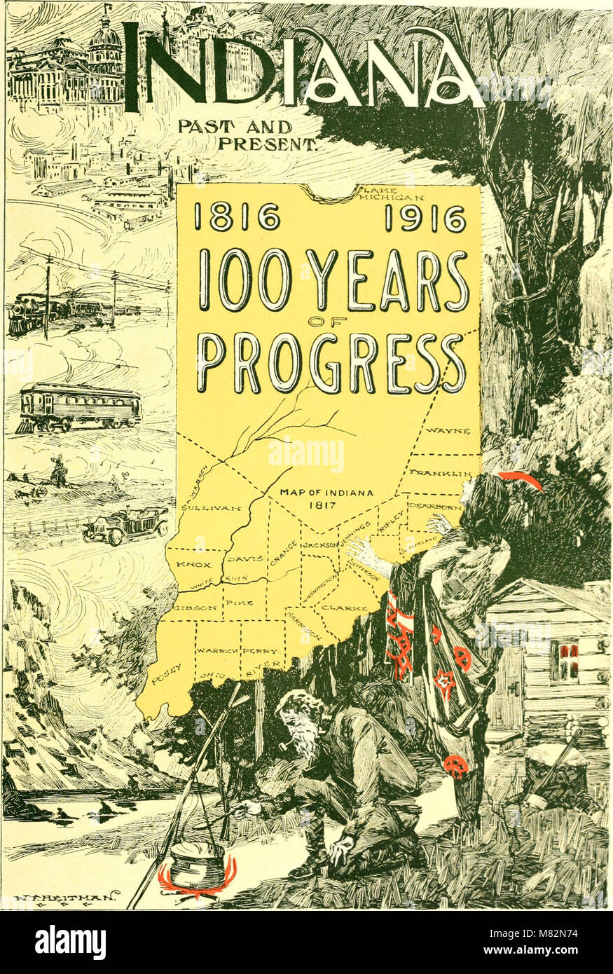 This 1915 publication provides a historical overview of Indiana ...