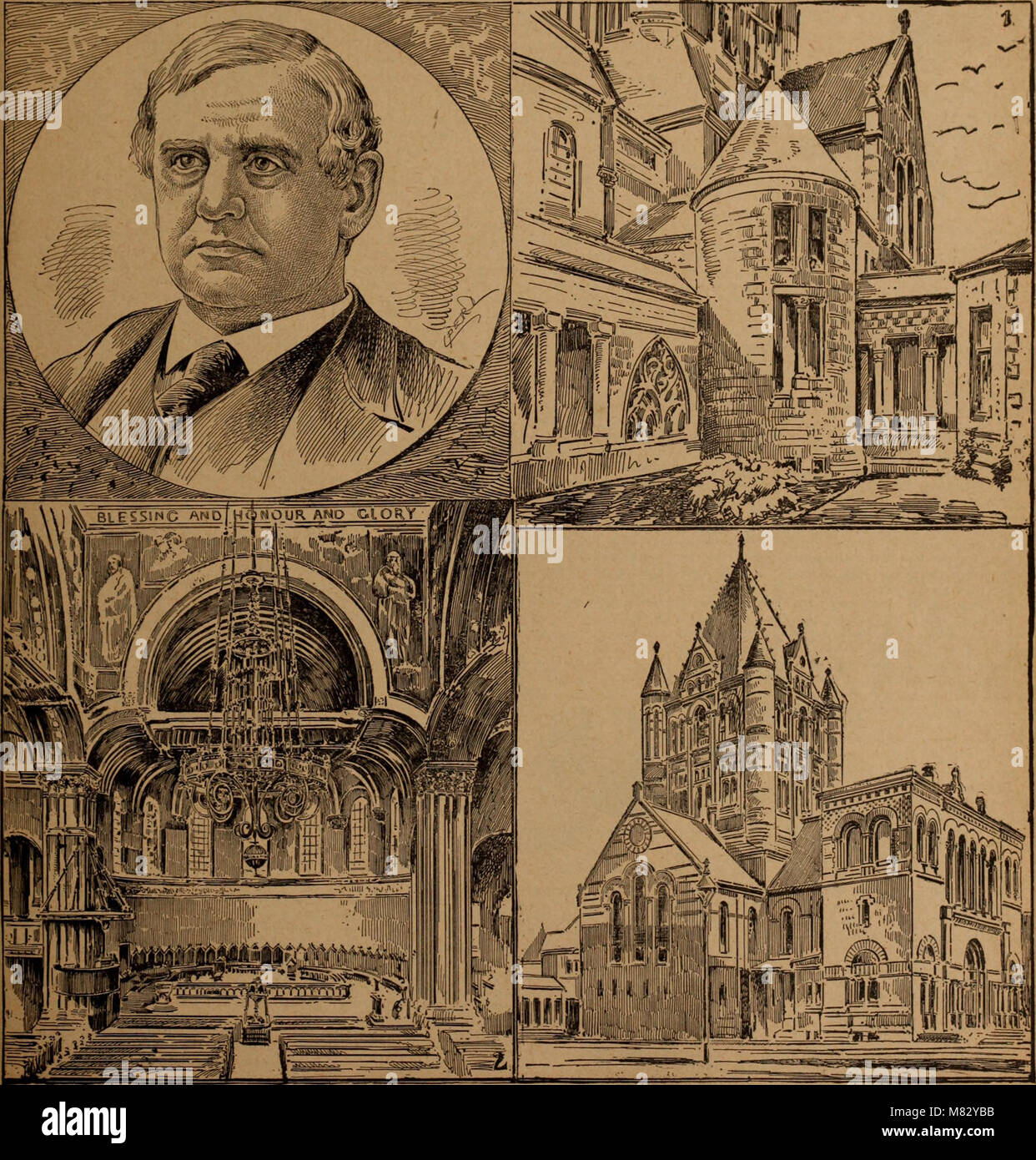 Christian herald and signs of our times (1891) (14591642017 Stock Photo ...