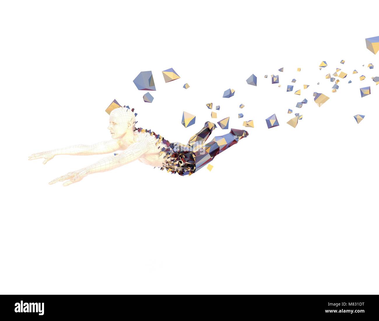 Human self-breakthrough, technological progress, breaking barriers ...