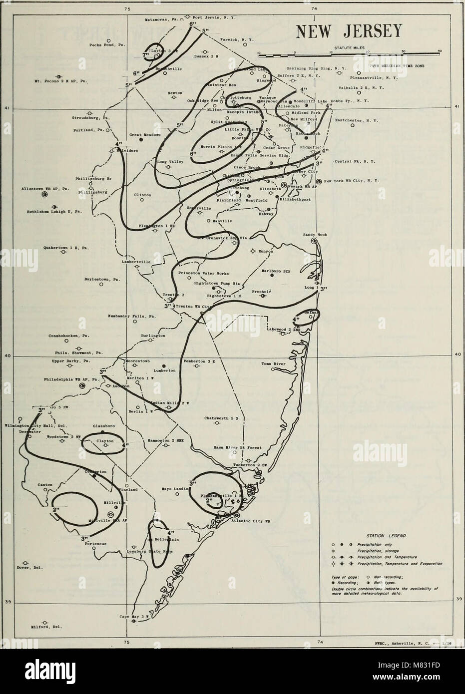 The 1956 *Climatological Data* for New Jersey provides comprehensive ...