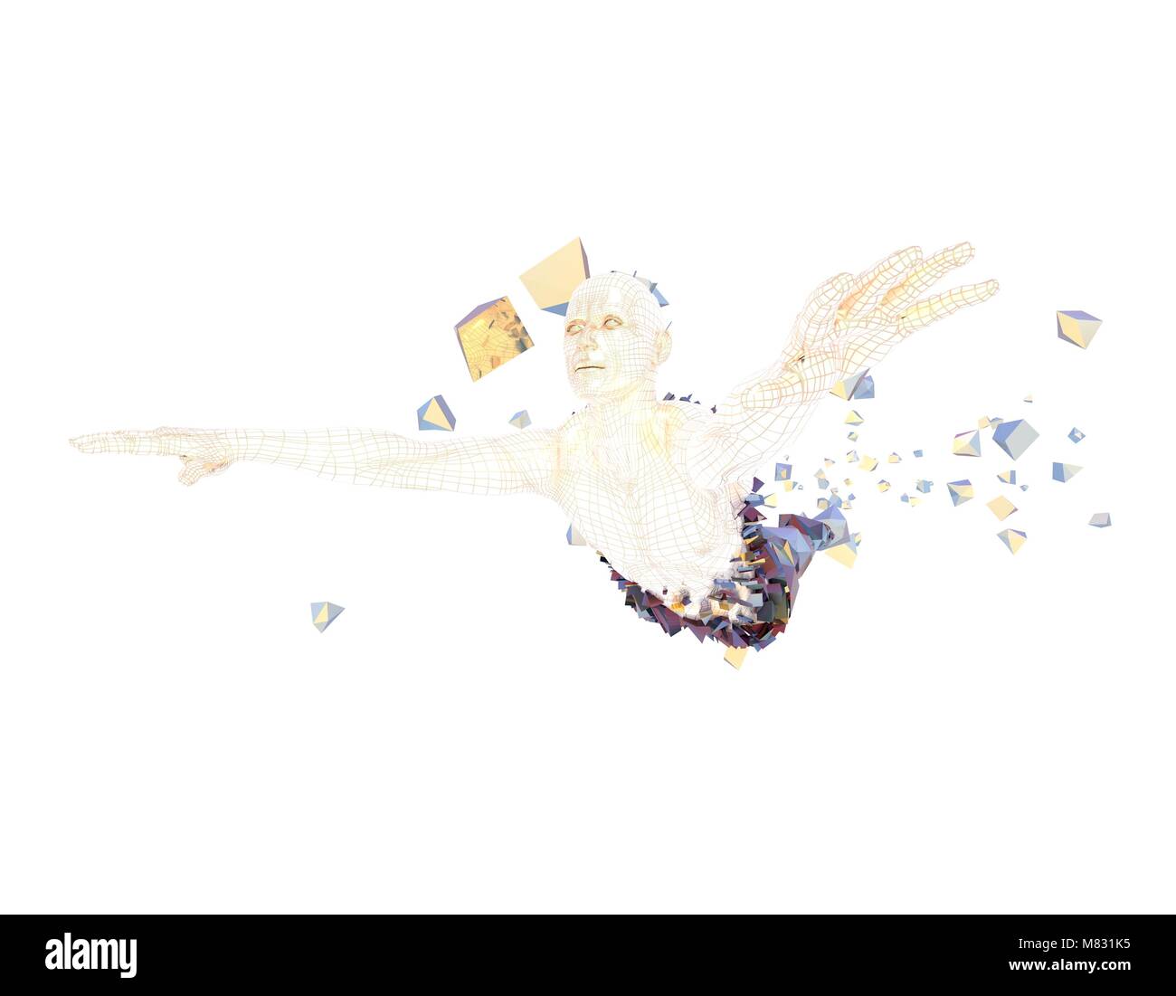 Human self-breakthrough, technological progress, breaking barriers ...