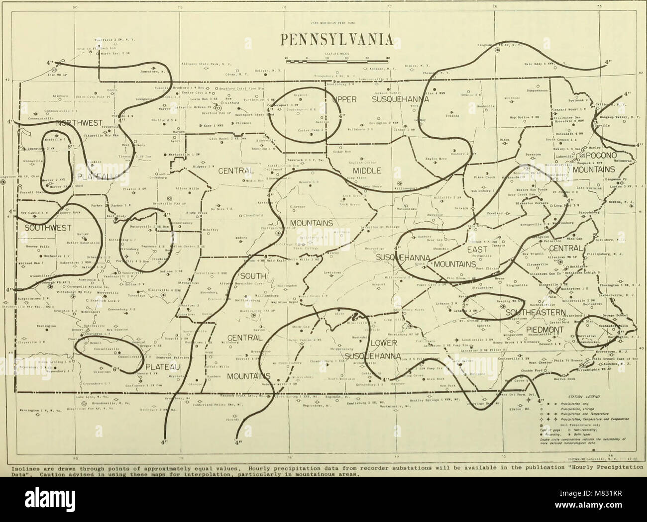 This dataset includes climatological information from Pennsylvania in ...