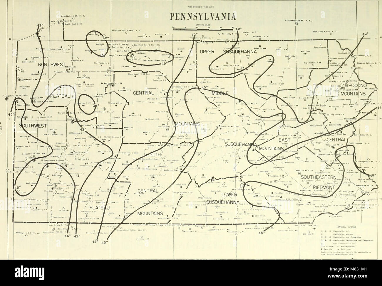 Climatological data, Pennsylvania (1960) (14779564684 Stock Photo - Alamy