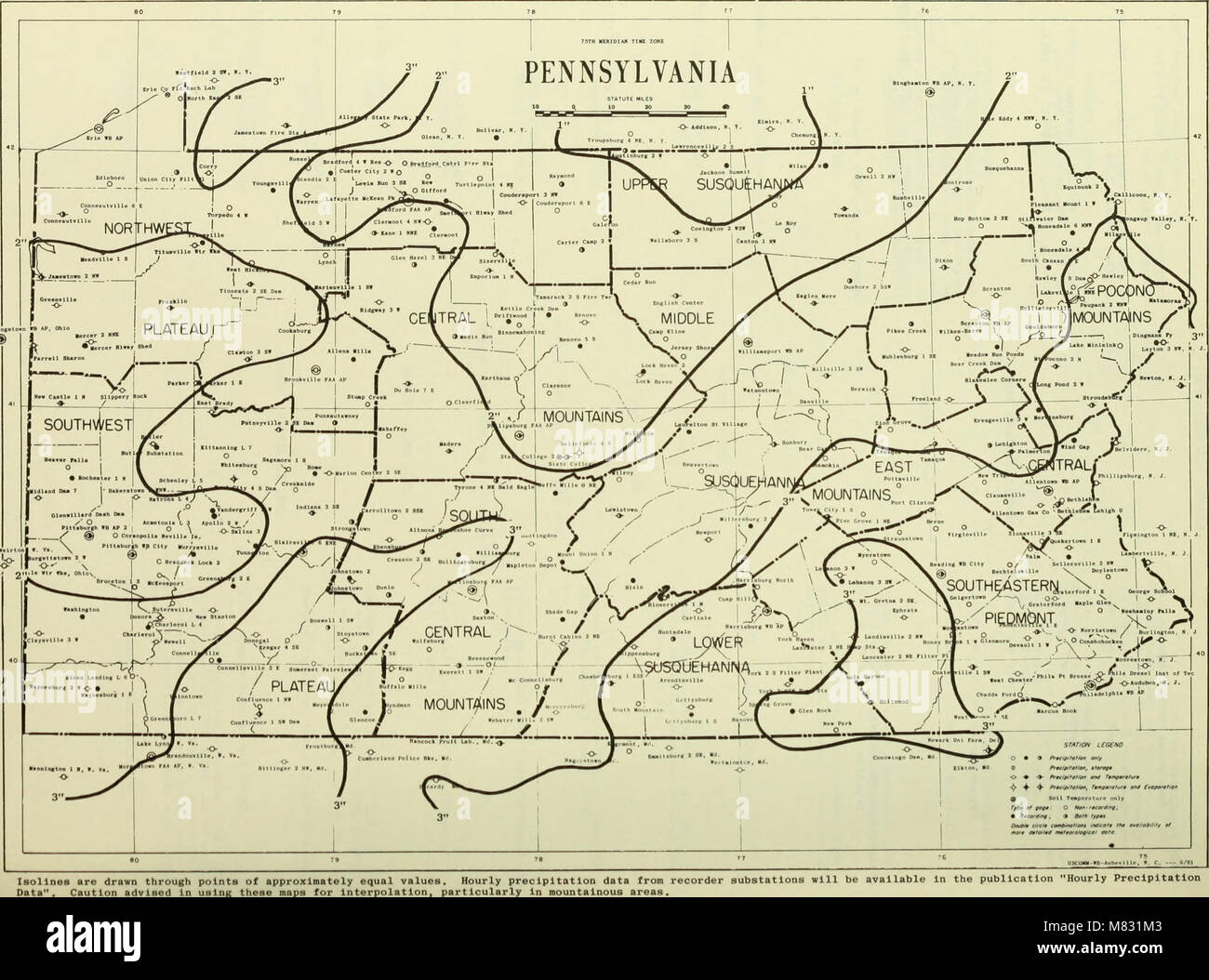 Climatological data, Pennsylvania (1960) (14779582394 Stock Photo - Alamy