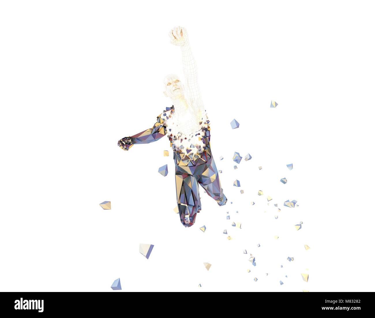 Breaking through barriers Cut Out Stock Images & Pictures - Alamy