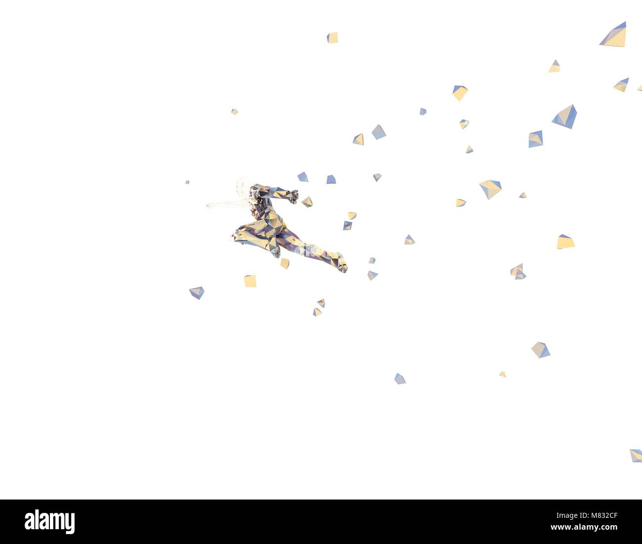 Breaking through barriers Cut Out Stock Images & Pictures - Alamy