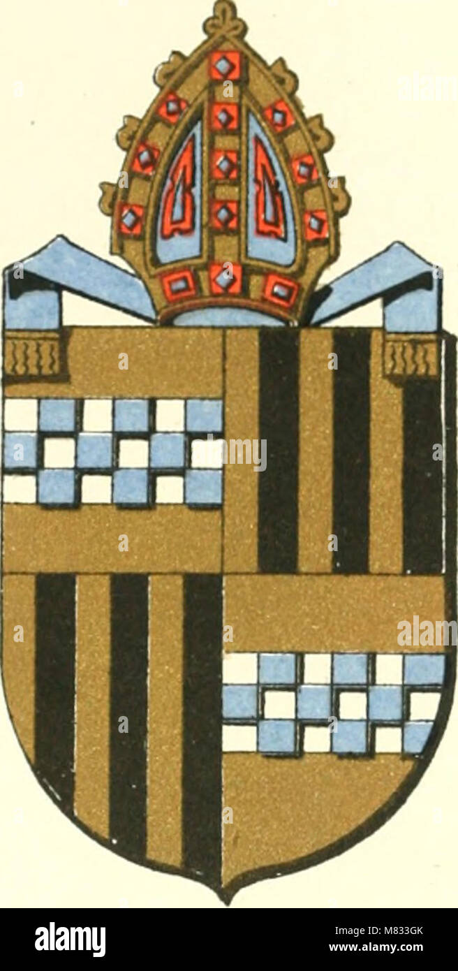 The coat of arms of Andrew Stewart, Bishop of Caithness, is a heraldic ...