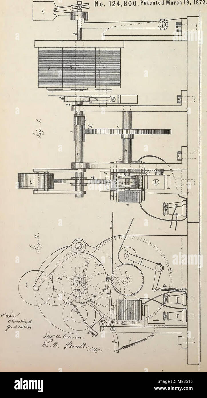 Collection of United States patents granted to Thomas A. Edison, 1869 ...