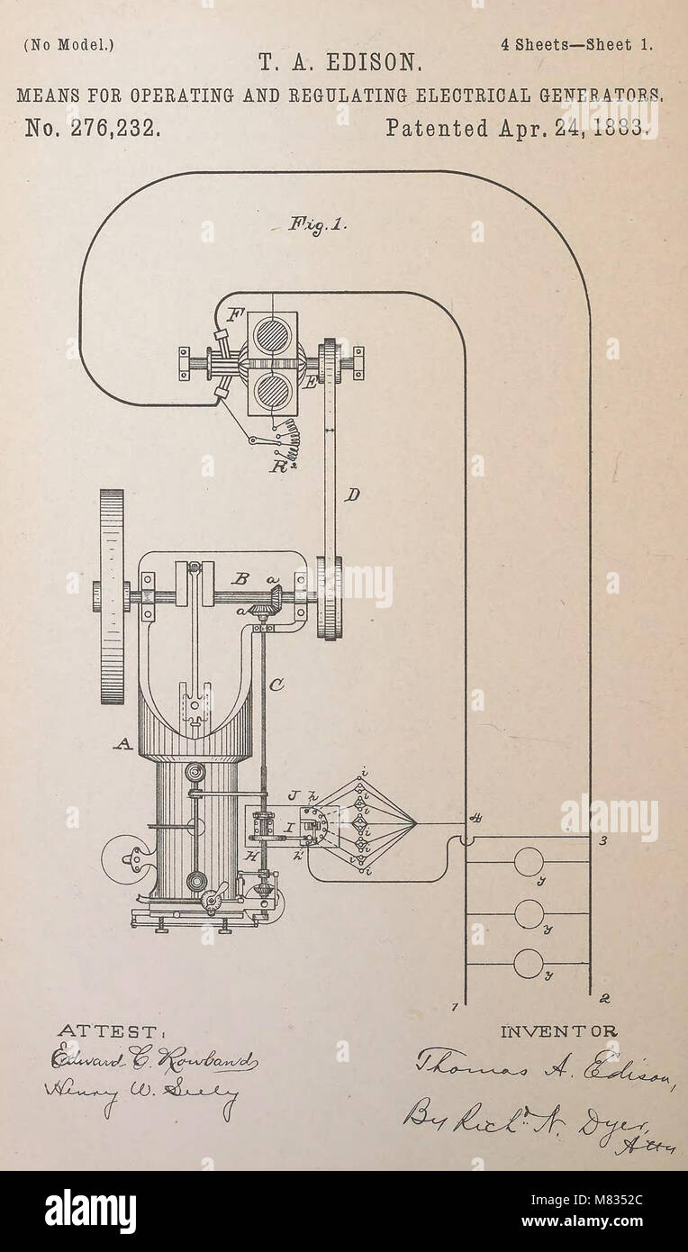 Collection of United States patents granted to Thomas A. Edison, 1869 ...