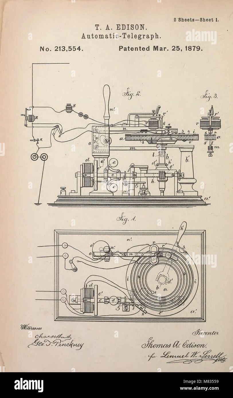 This collection catalogs the patents granted to Thomas A. Edison from ...