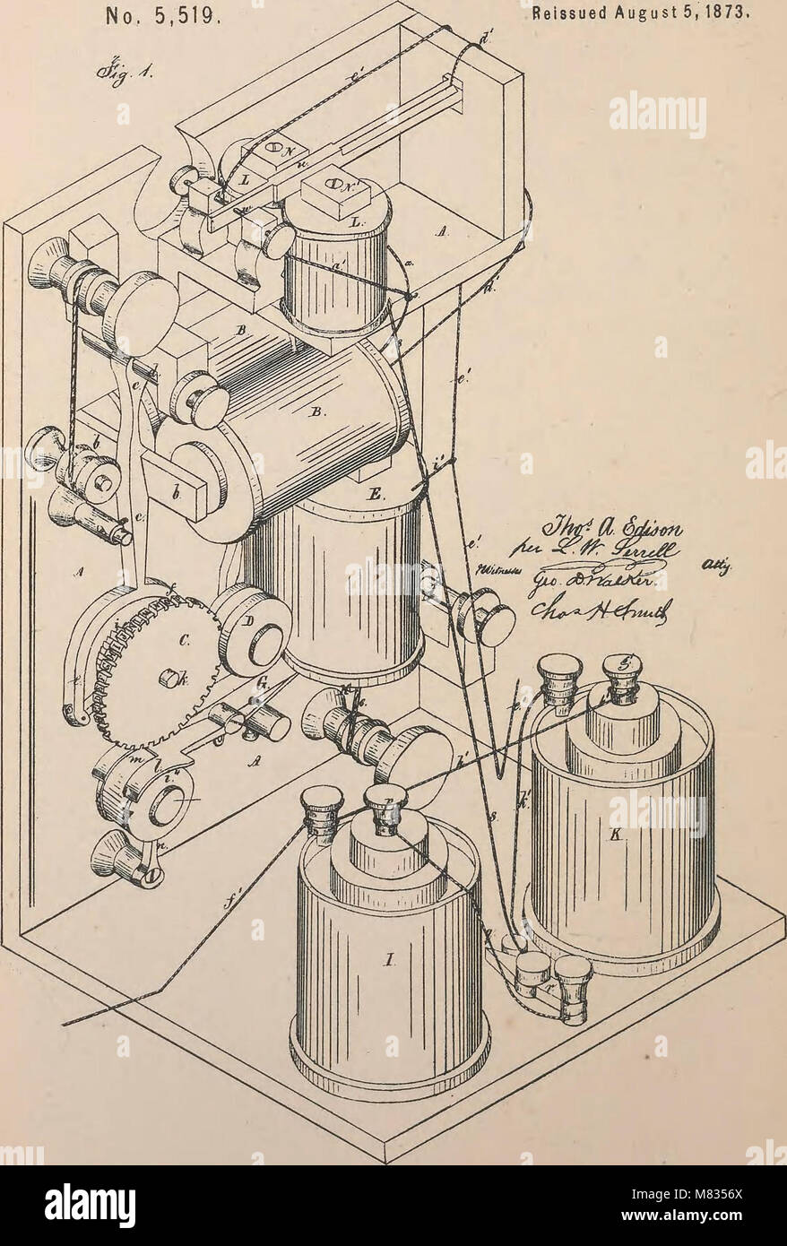This collection of United States patents granted to Thomas Edison ...