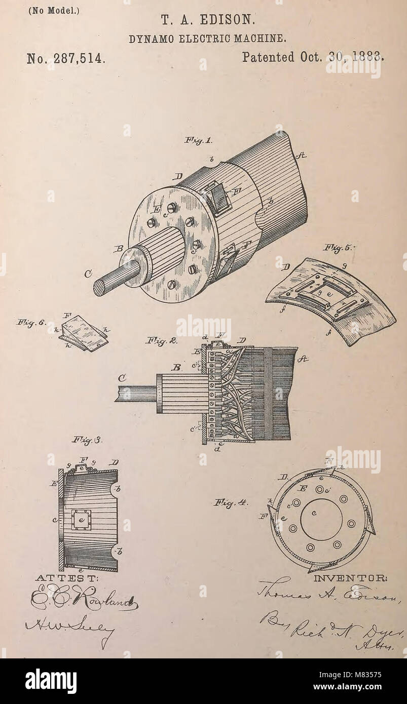 Collection of United States patents granted to Thomas A. Edison, 1869 ...