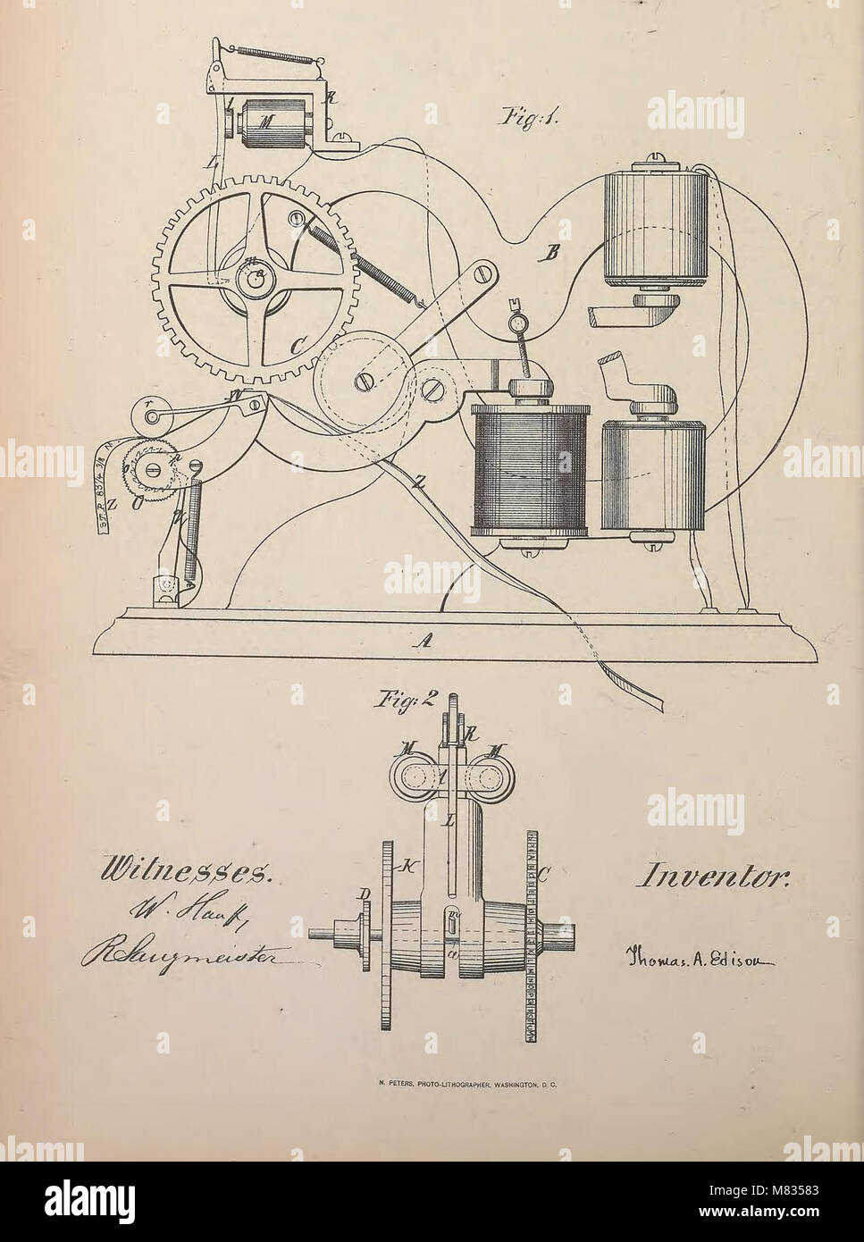 A compilation of patents granted to inventor Thomas A. Edison between ...