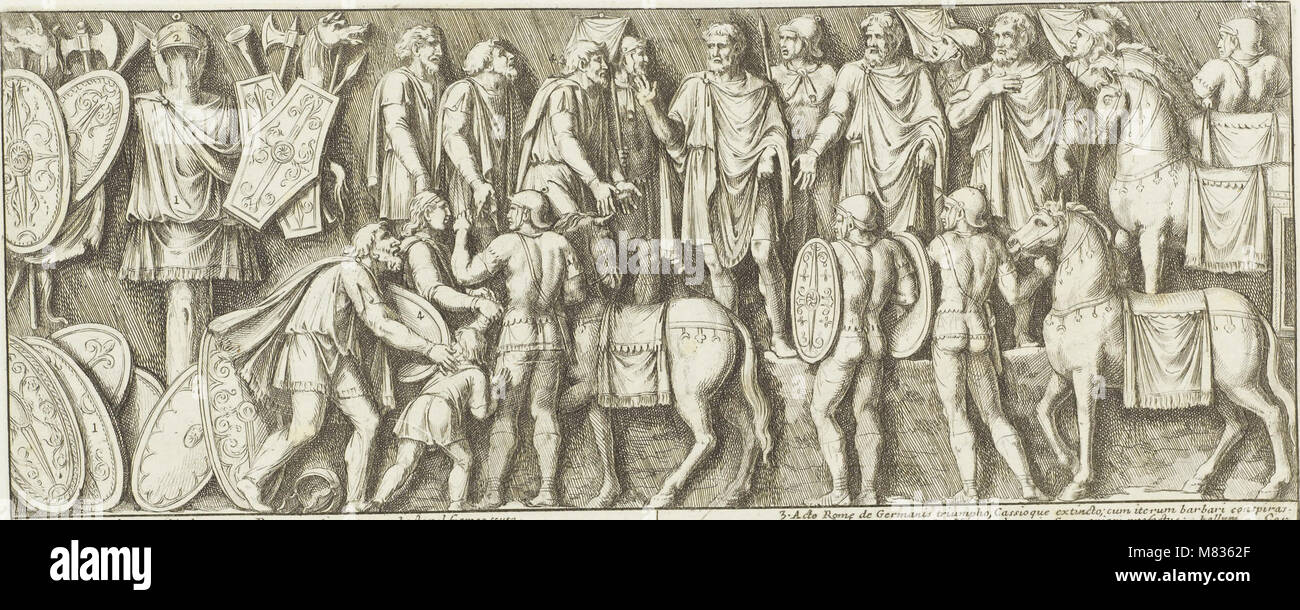 This Roman column, erected in honor of Emperor Marcus Aurelius ...