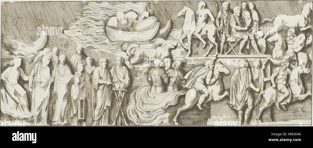 This Roman column, dedicated to Emperor Marcus Aurelius, commemorates ...