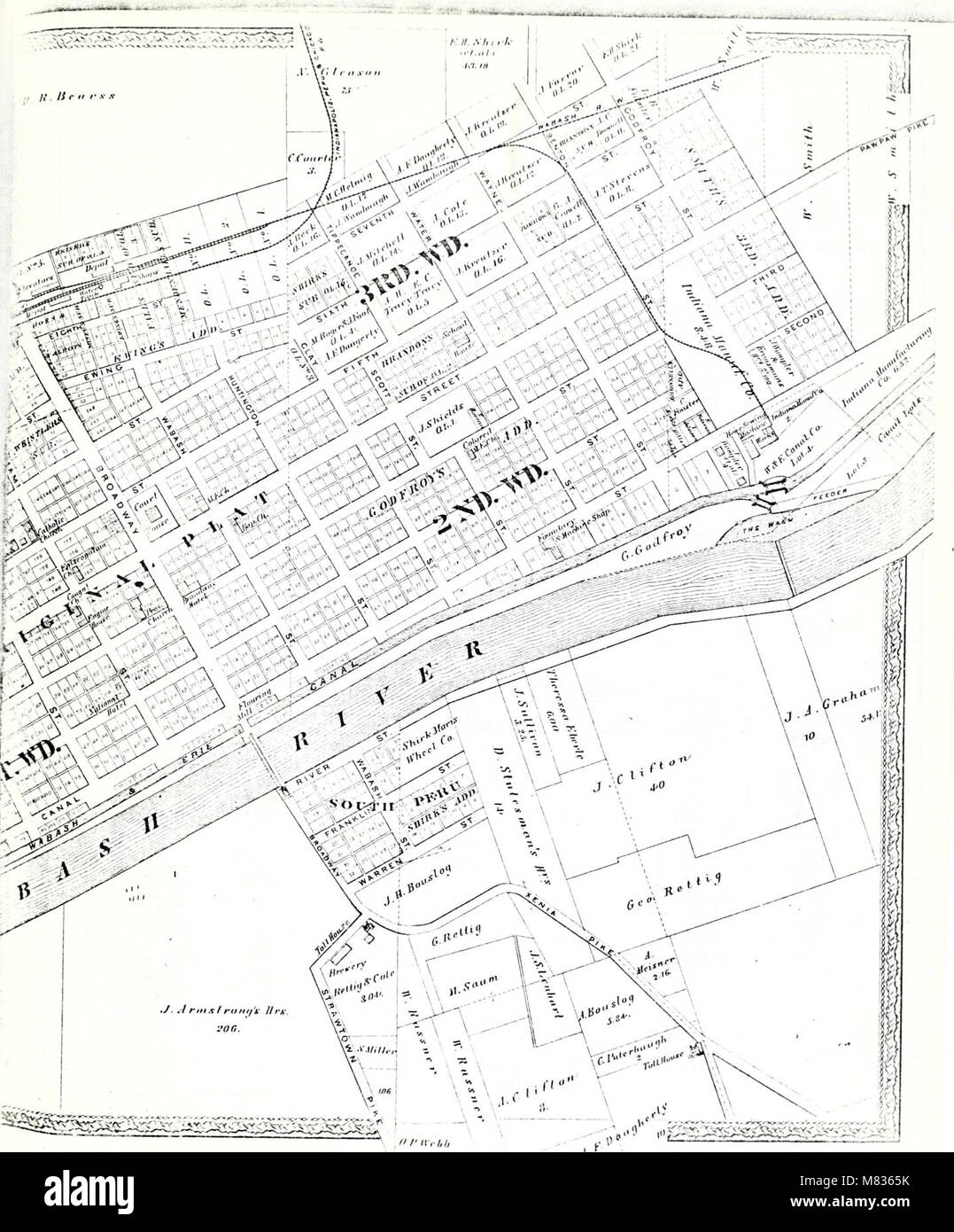 Map of miami hi-res stock photography and images - Alamy