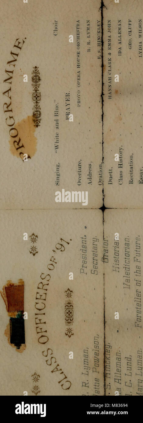 The *Commencement Exercise Programs* (1891-) document graduation ...