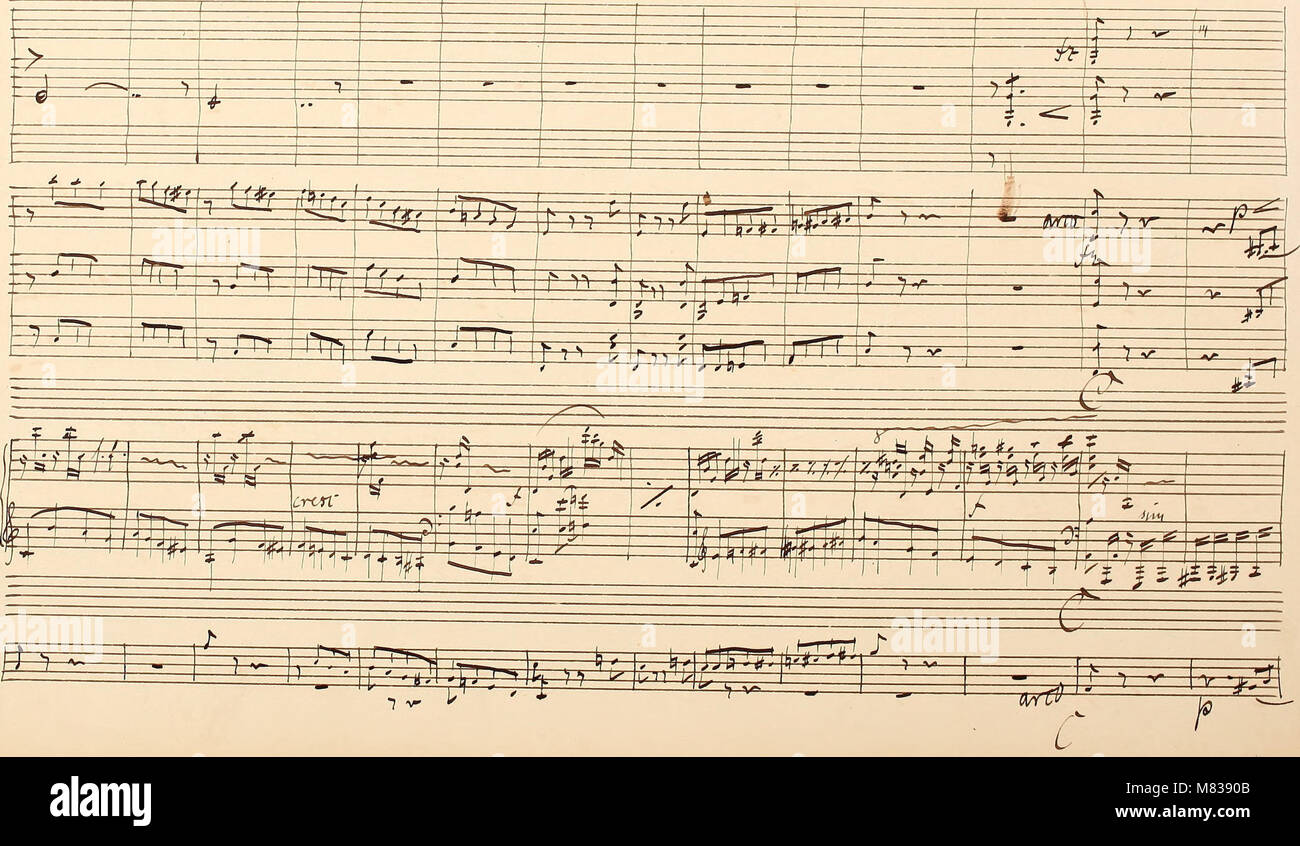 This manuscript contains the musical score for Ferdinand Heller's Piano ...