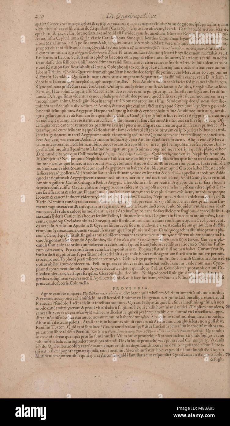 The first book of Conrad Gesner's Historiae animalium, covering ...