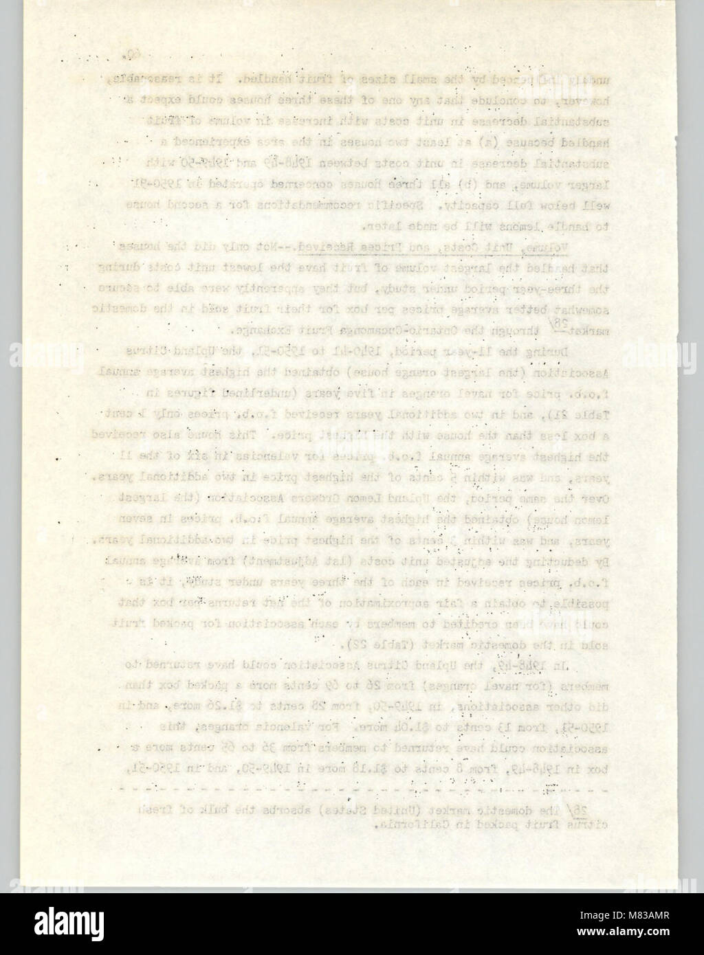 Consolidation of citrus packing houses in the Ontario-Cucamonga area ...