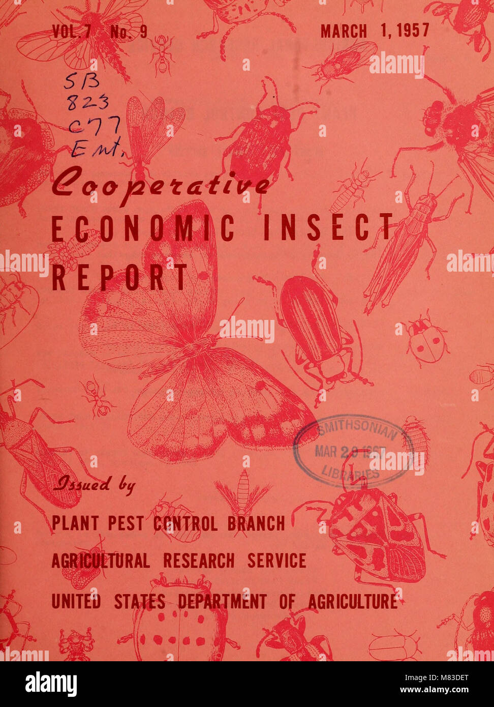 A 1957 report detailing the economic impact of insects, with a focus on ...
