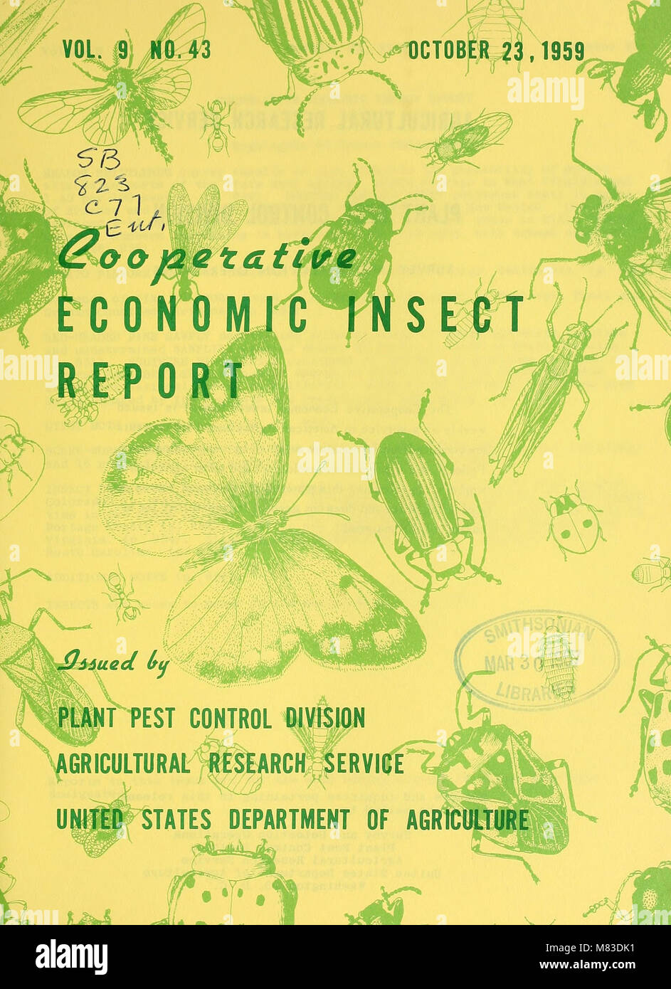 The *Cooperative Economic Insect Report* (1959) provides agricultural ...