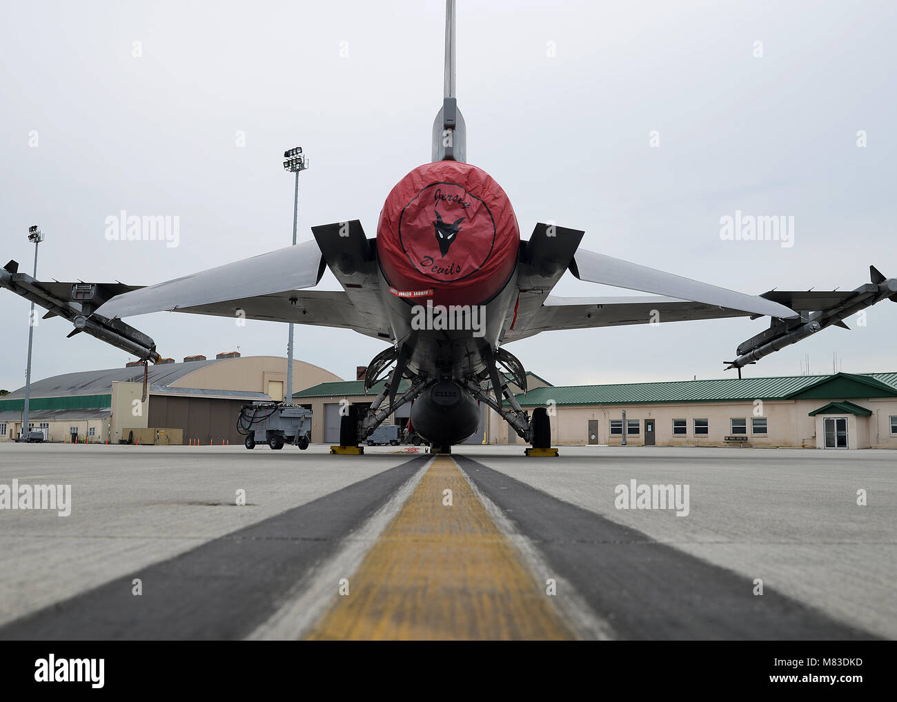 A U.S. Air Force F-16C Fighting Falcon with the 177th Fighter Wing, New ...