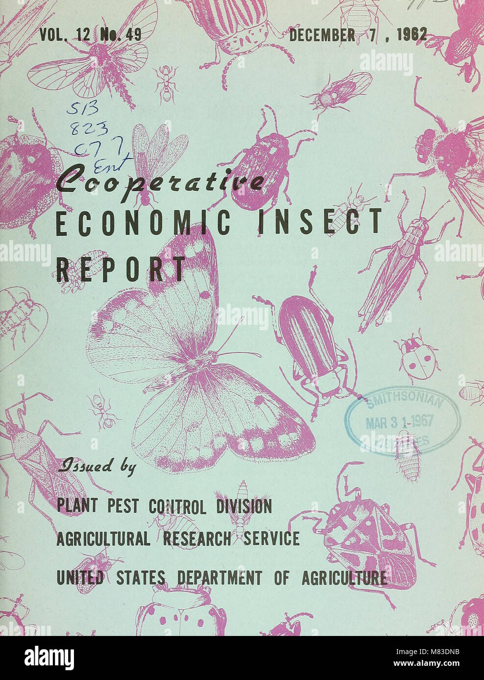 The 'Cooperative Economic Insect Report' from 1962 compiles data on ...